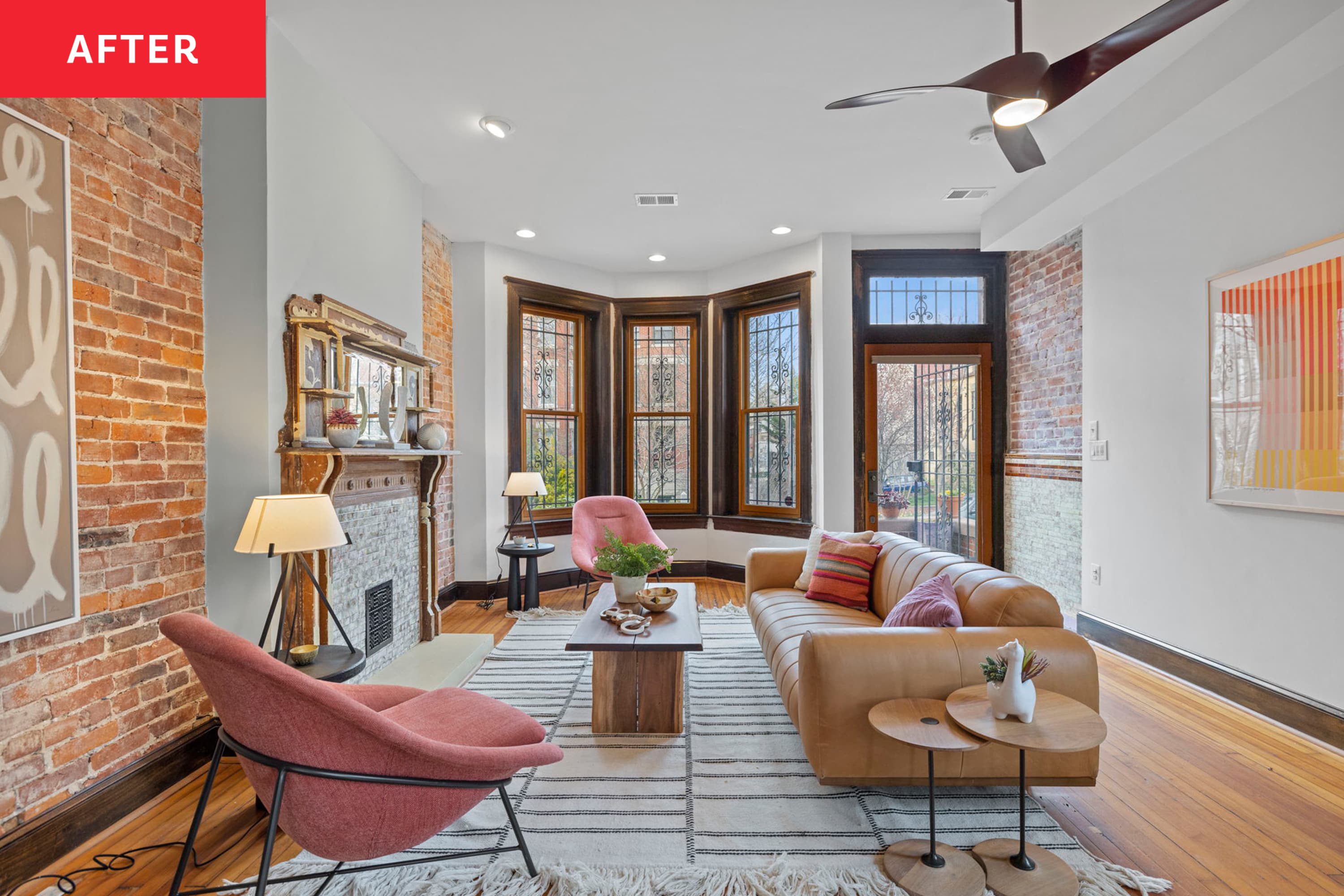 Row House Living Room Living With Kids In A Center Square Row House