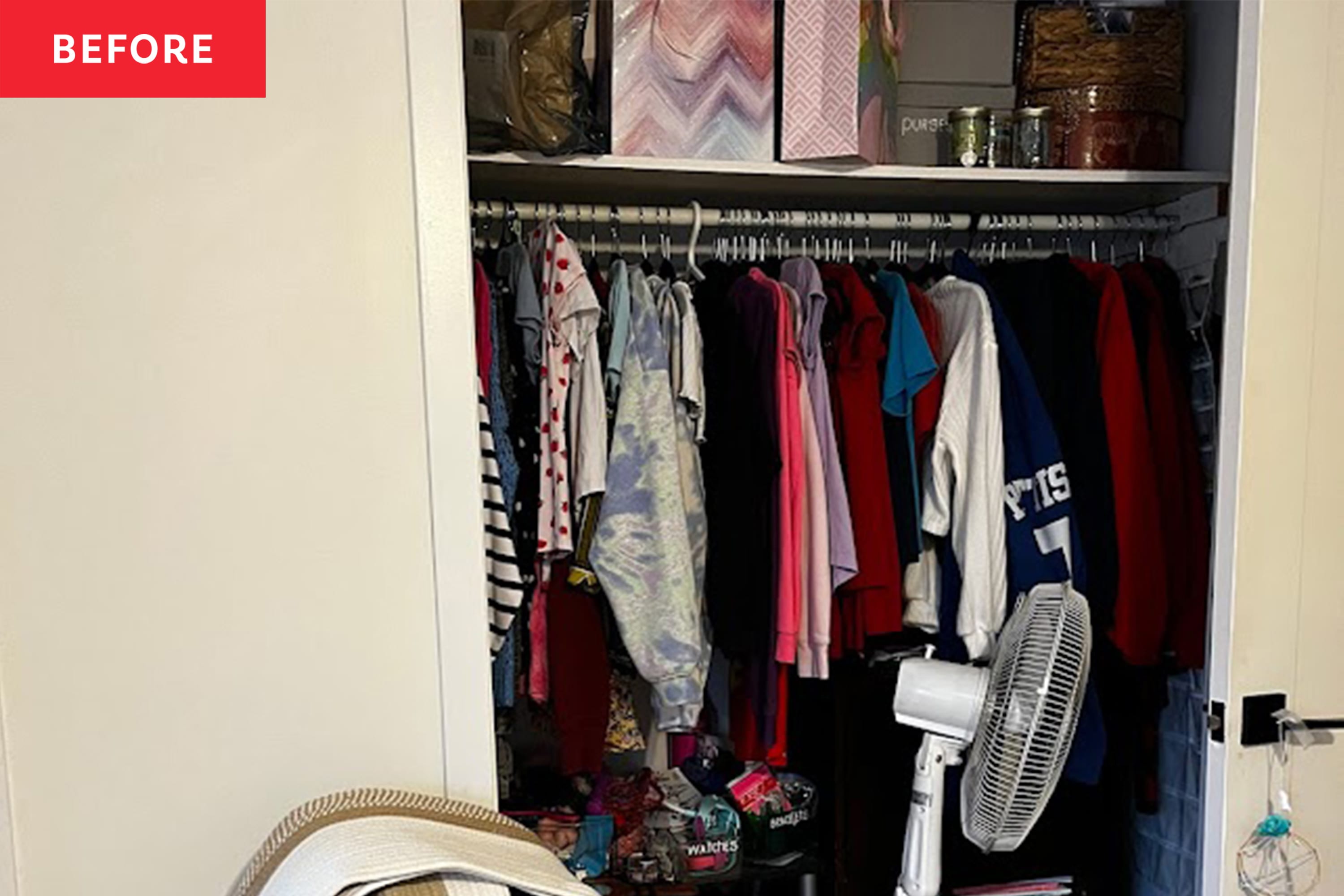Organized Closet Before And After