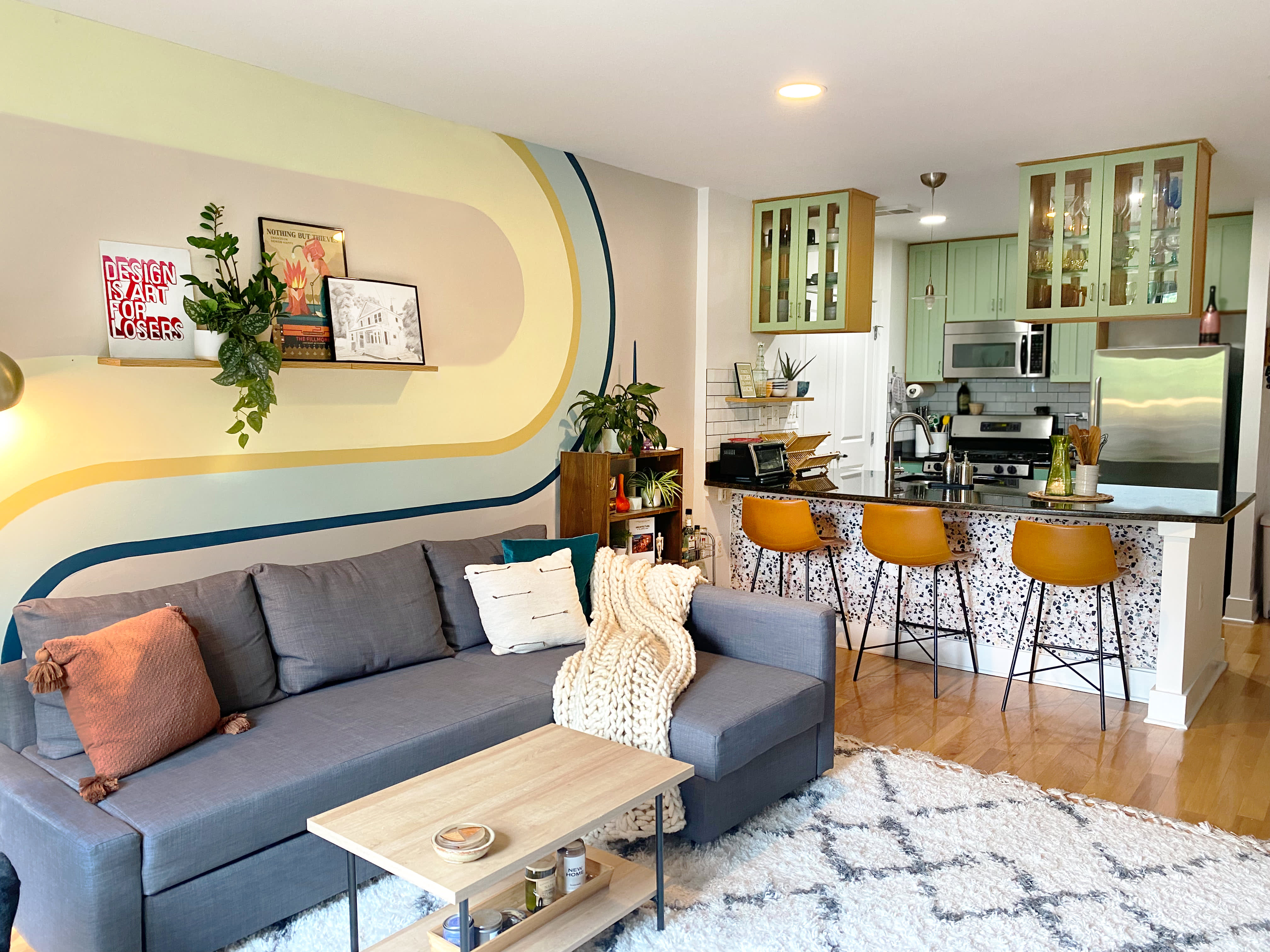 See Samantha's 650-Square-Foot Apartment in Virginia from the Small ...