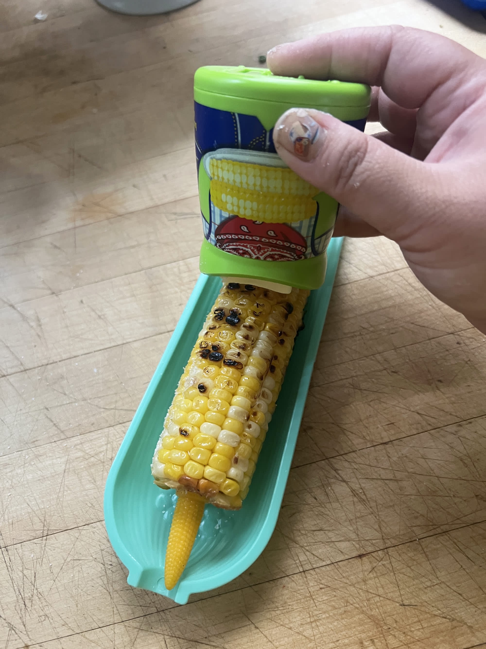 Butter Holder Rotary Type Plastic ,Corn Cob Butter Spreader