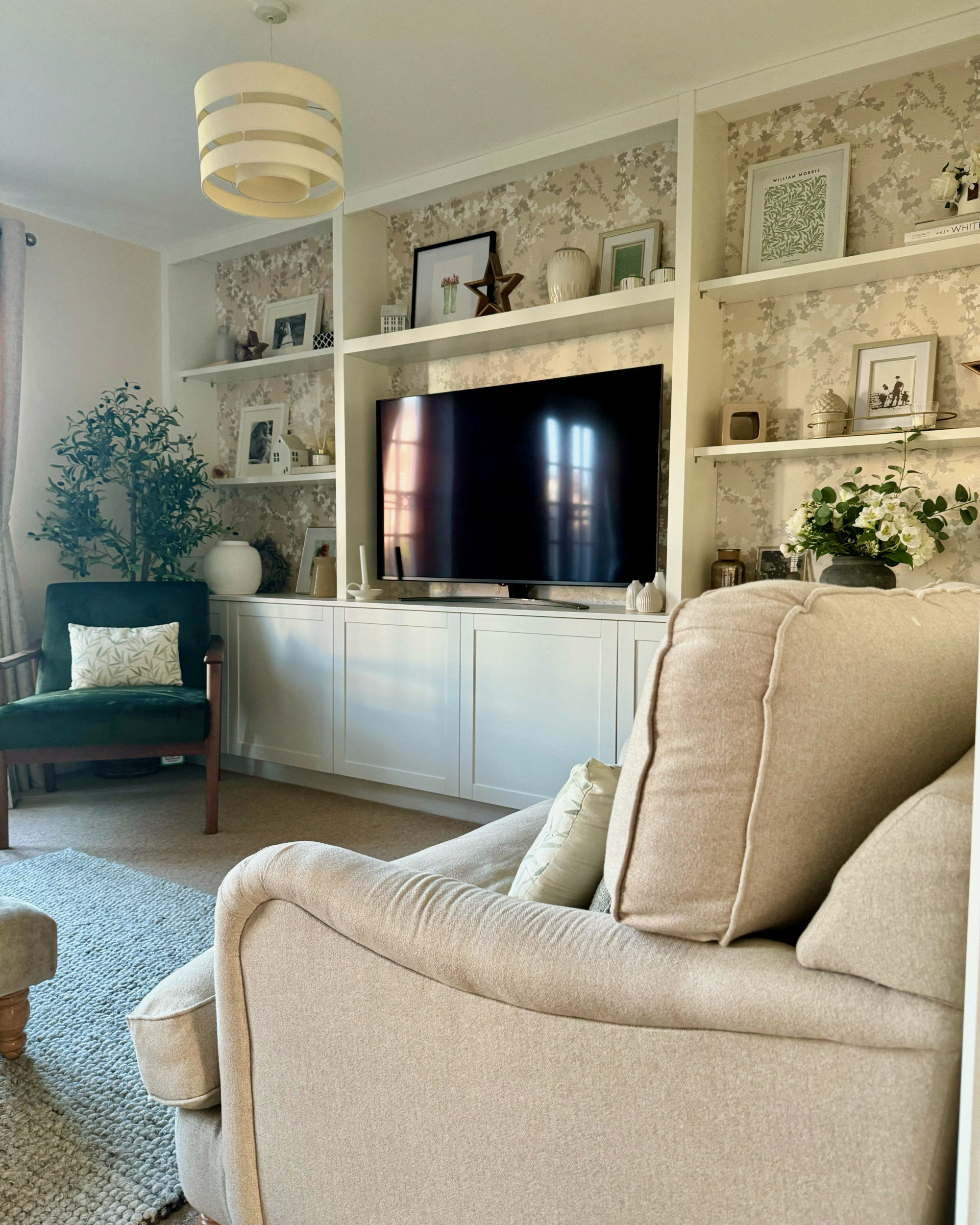 Ikea living room built in store
