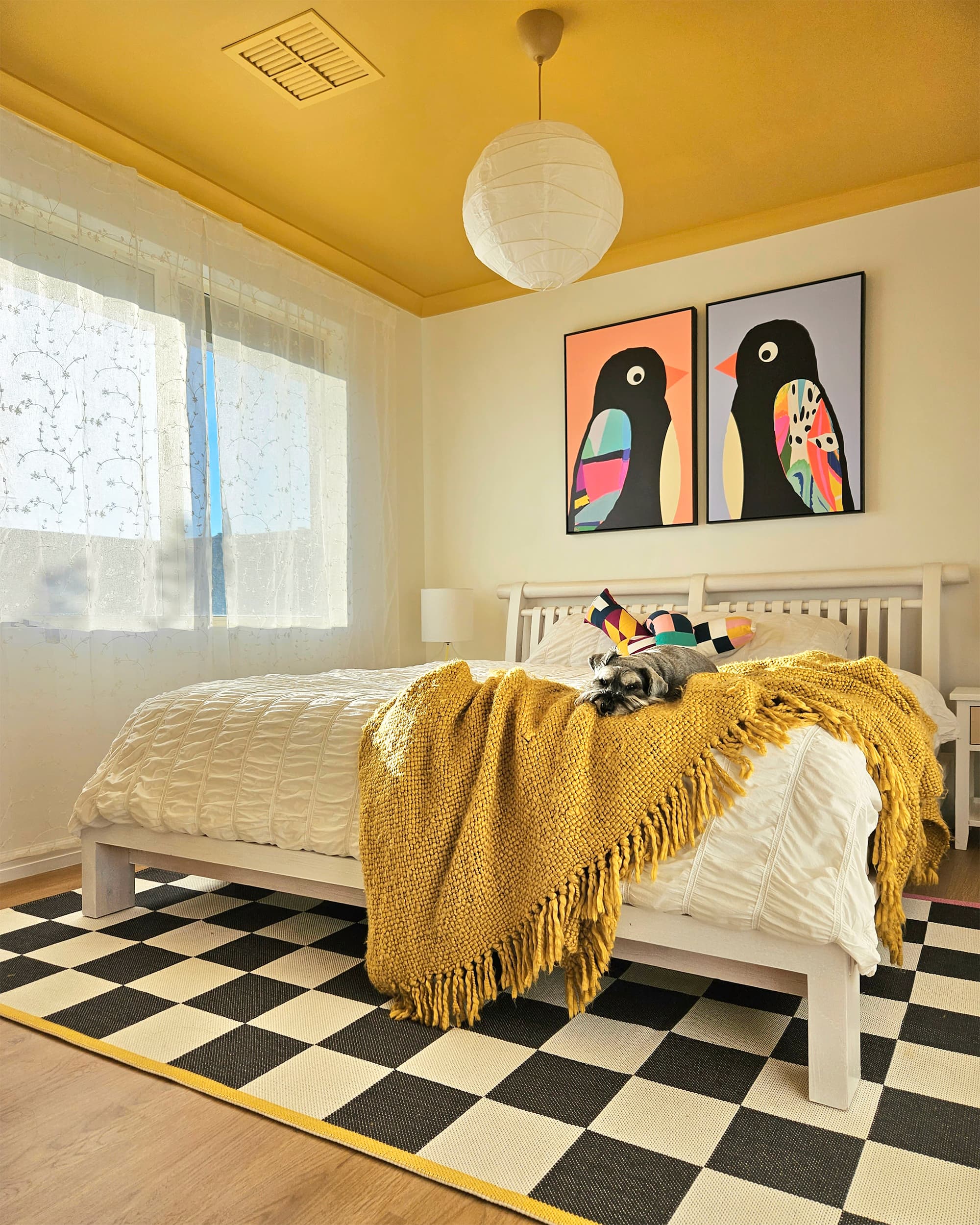 Yellow Painted Ceilings