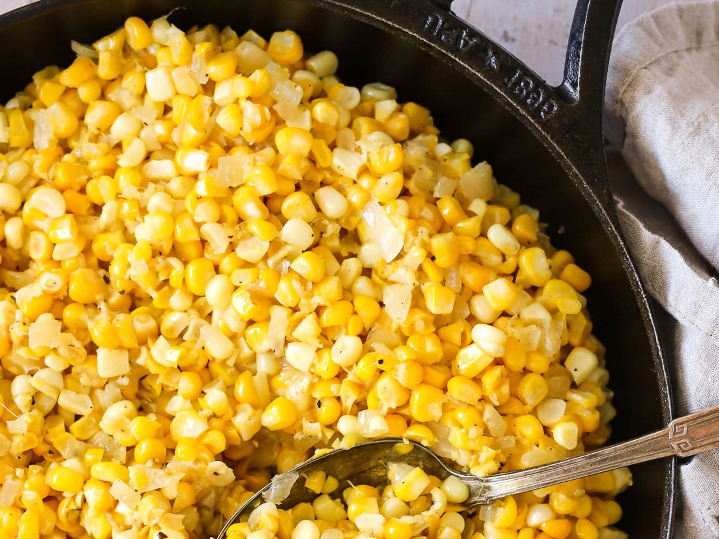 how to cook corn kernels on the stove