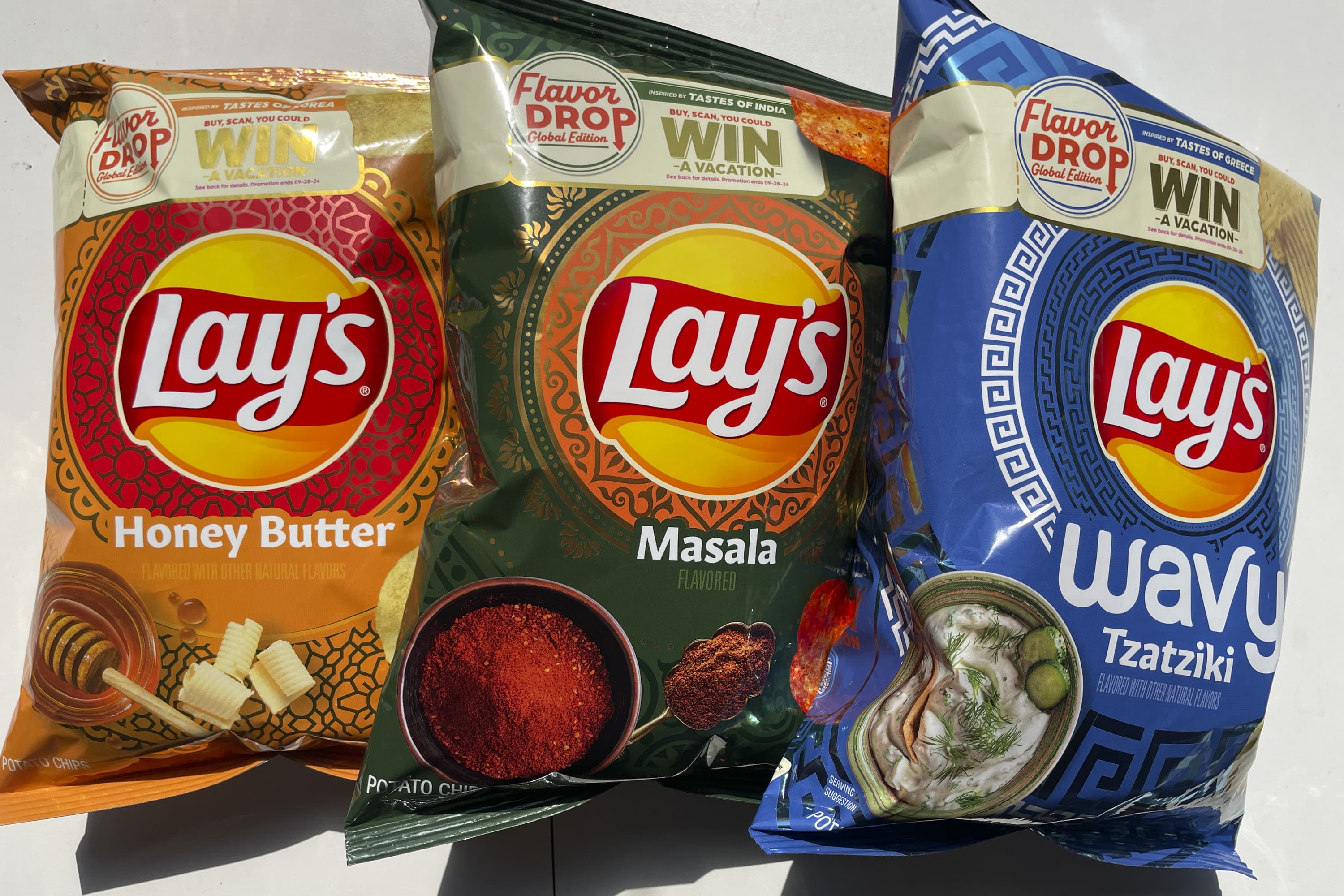 Lays Potato Chips Front And Back Lay's New Honey Butter Flavoured