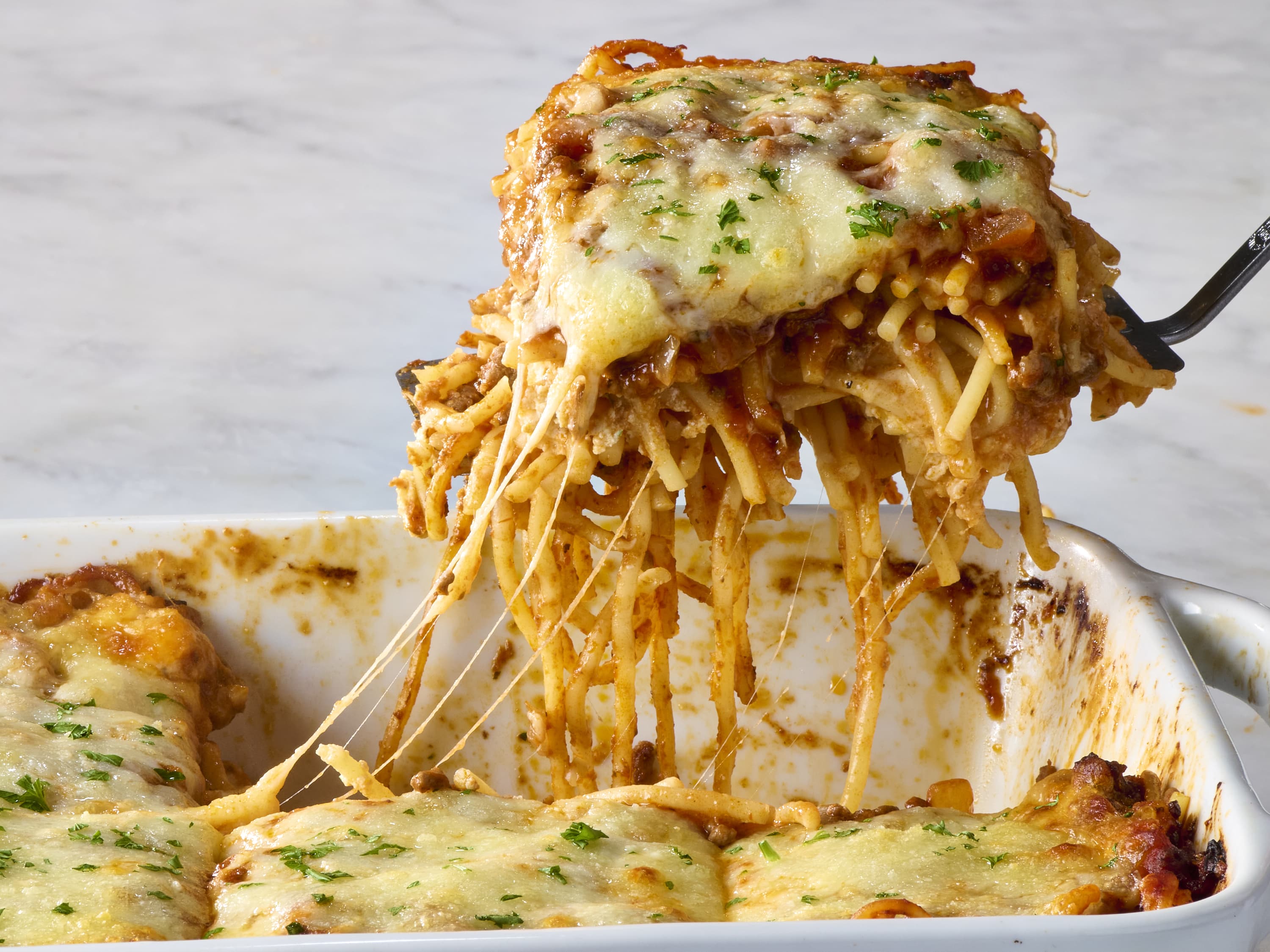 Baked Spaghetti And Vegetables