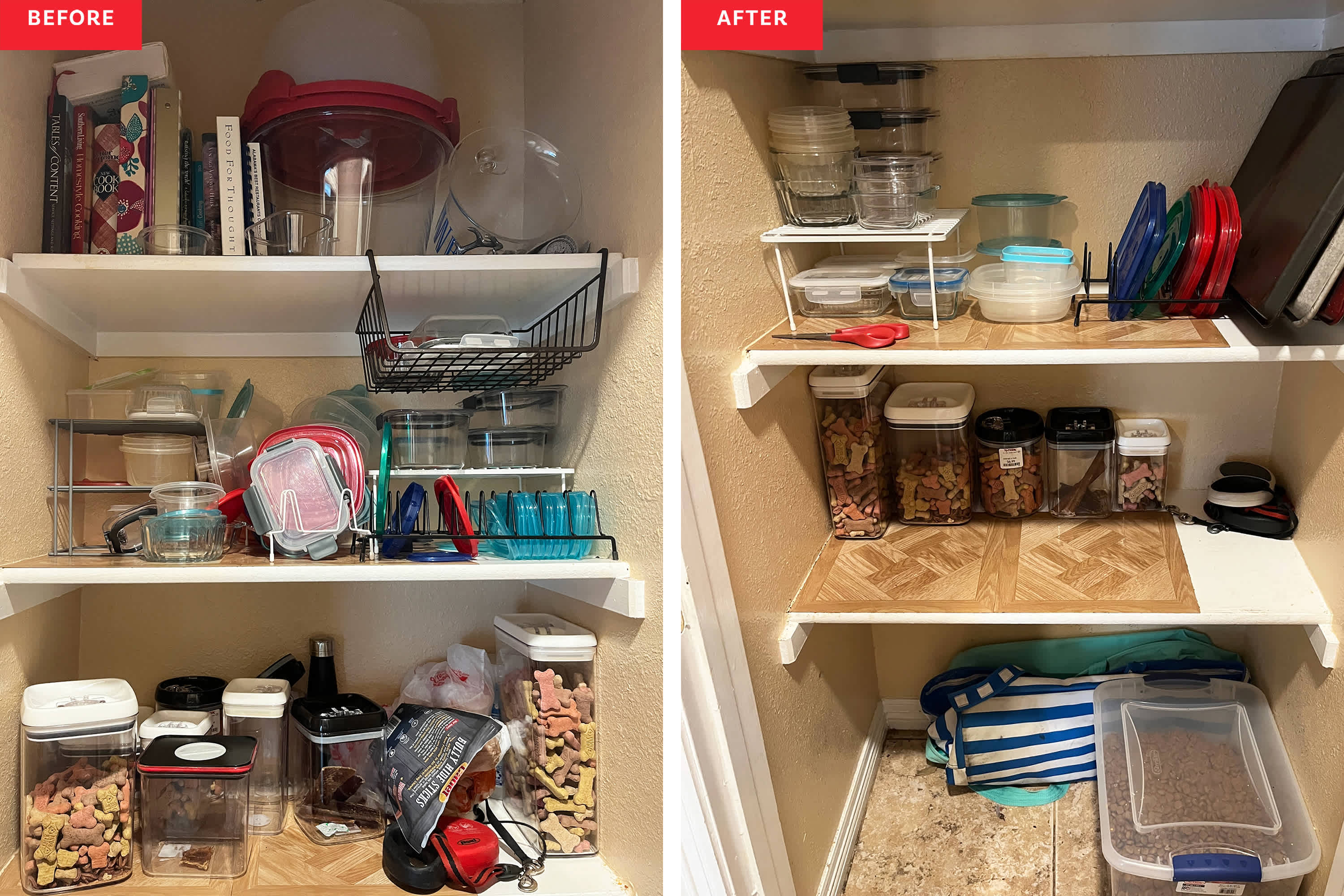 Tupperware Pantry Before And After Operation Organize Tupperware