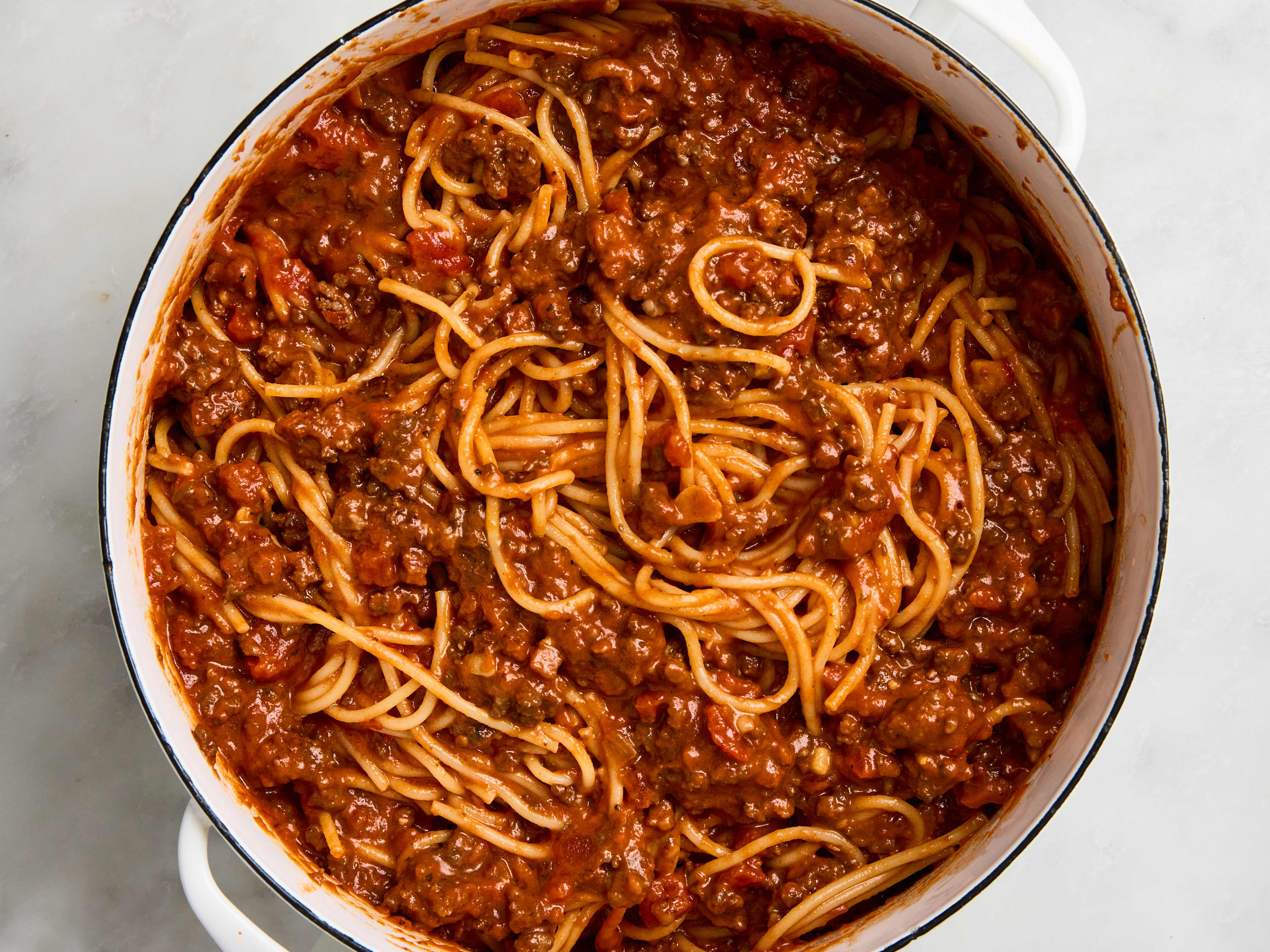 Fried Spaghetti Bolognese