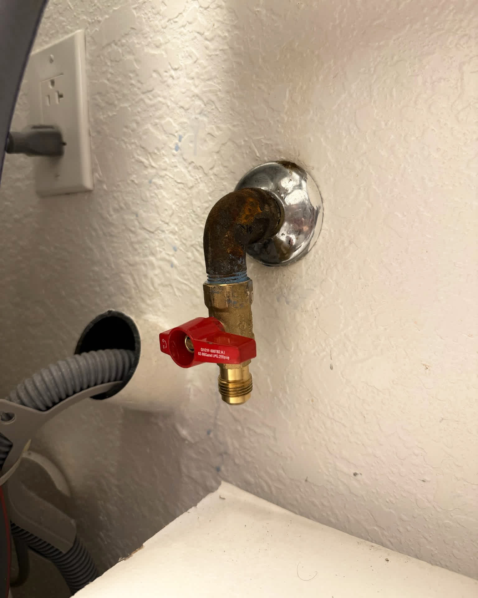 Gas dryer connection store