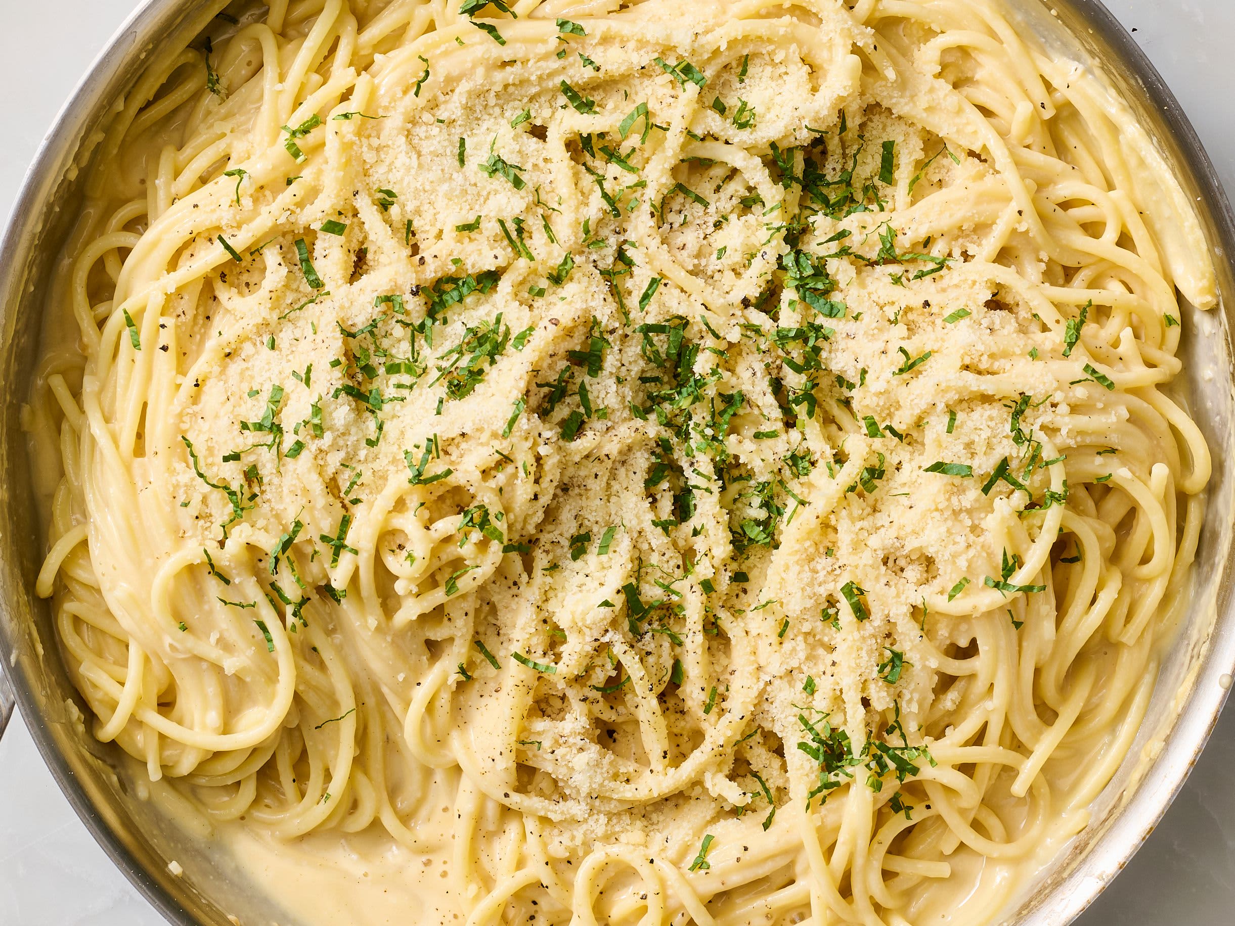 Alfredo Baked Spaghetti Recipe (So Creamy) | The Kitchn